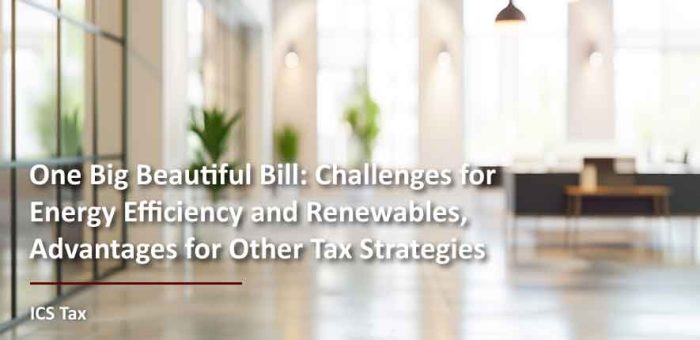 One Big Beautiful Bill: Challenges for Energy Efficiency and Renewables ...